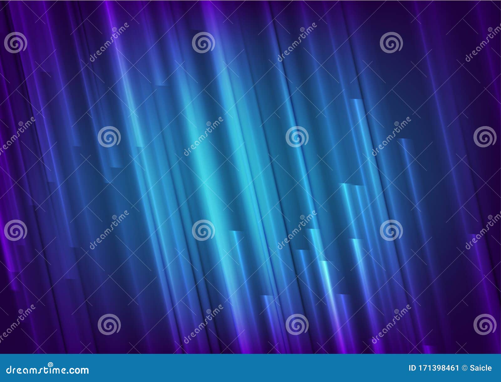 Blue Neon Glowing Stripes Abstract Modern Background Stock Vector ...