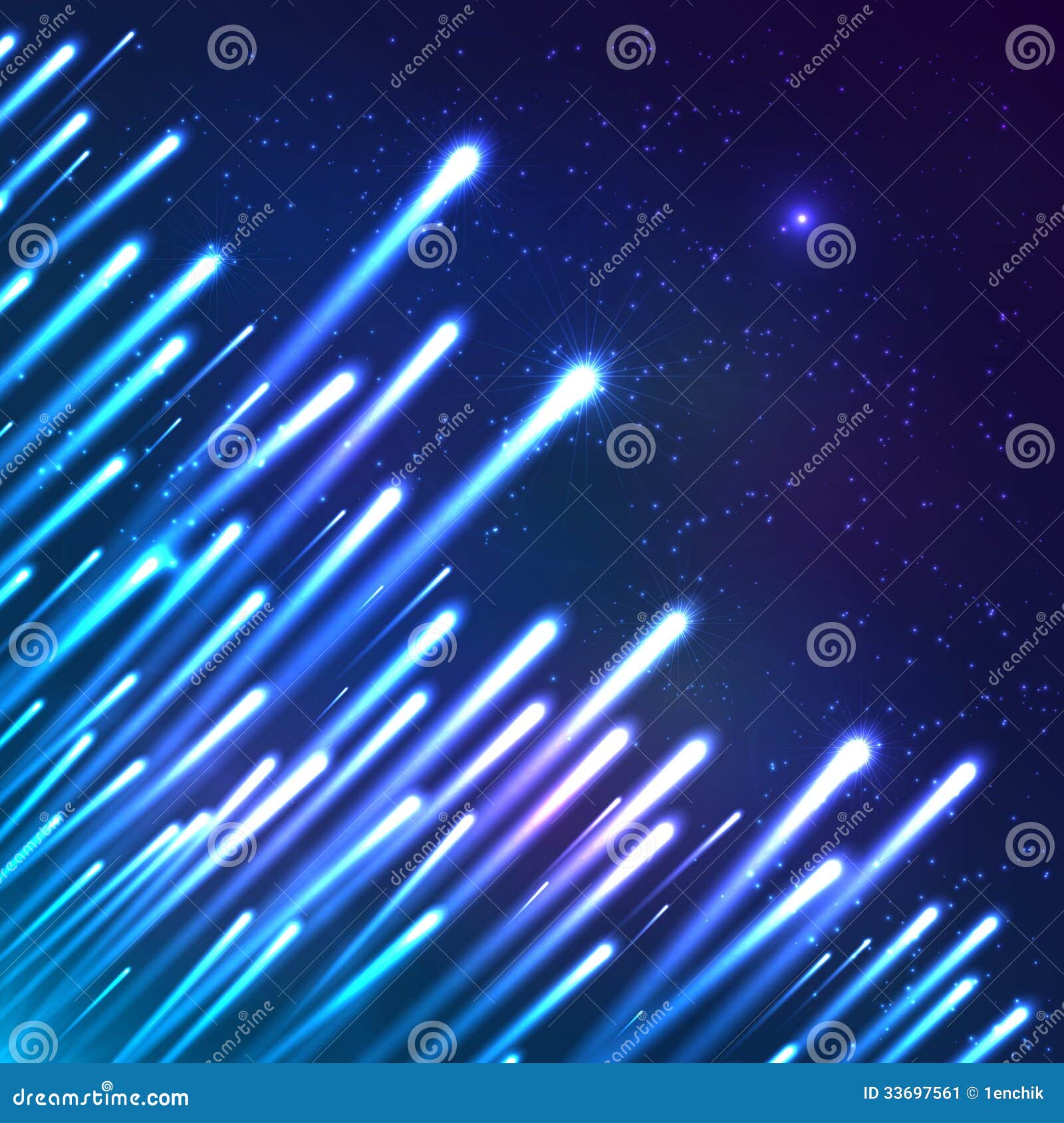 Blue Neon Going Up Vector Lights Stock Vector - Illustration of ...