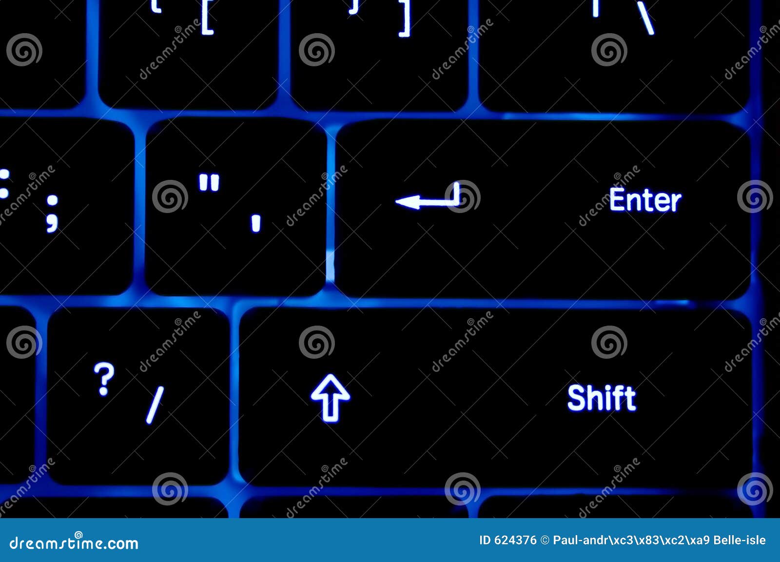 Blue neon Keyboard stock photo. Image of equipment, numeric - 624376