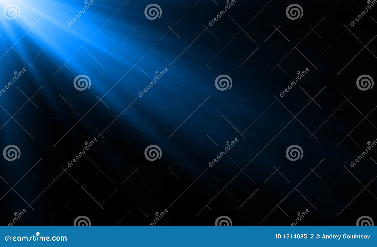 Blue Neon Light Ray Sun Beam Vector Background. Abstract Neon Light ...