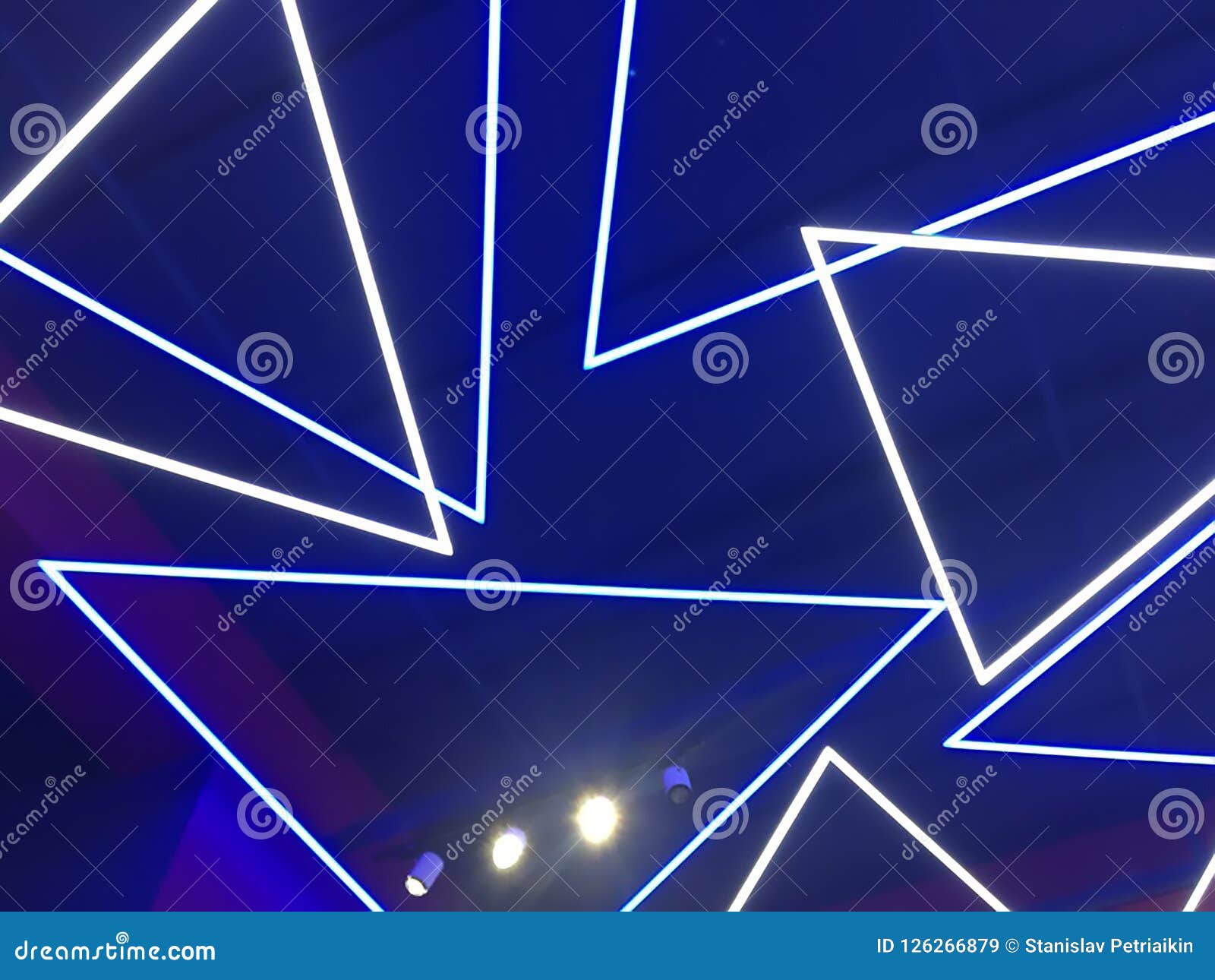Blue neon lights stock image. Image of festive, line - 126266879