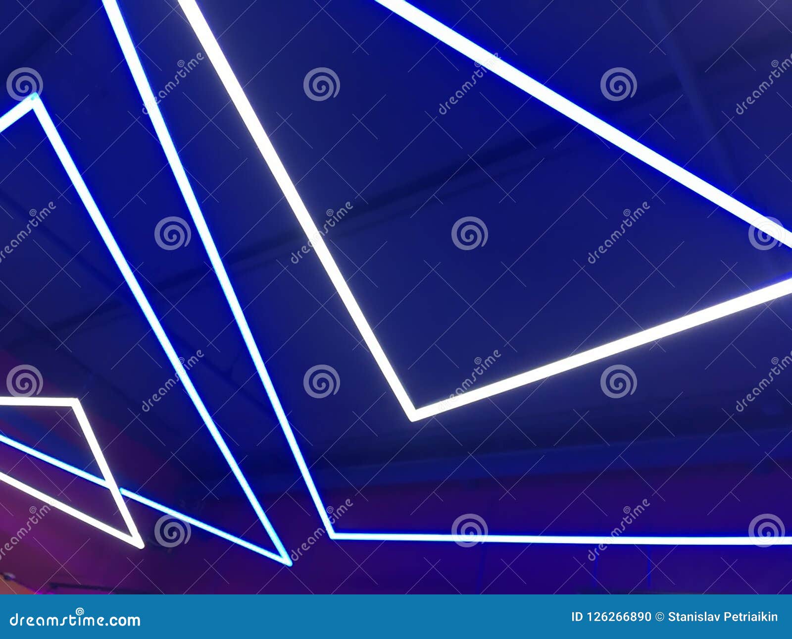 Blue neon lights stock photo. Image of bright, celebration - 126266890