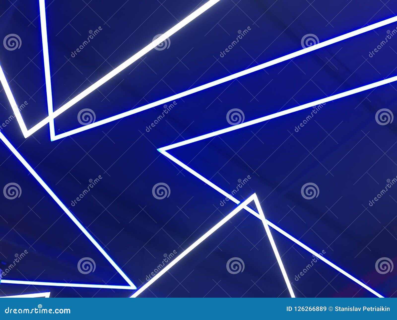 Blue neon lights stock illustration. Illustration of shiny - 126266889