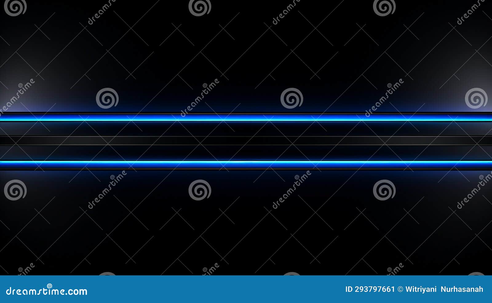 Blue Neon Line in the Dark Background with Blank Space.generative Ai ...