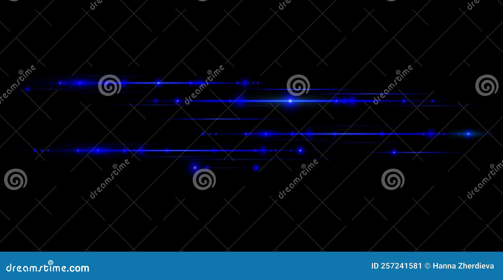 Blue Neon Lines. Light Lines, and Light Effect Stock Illustration ...