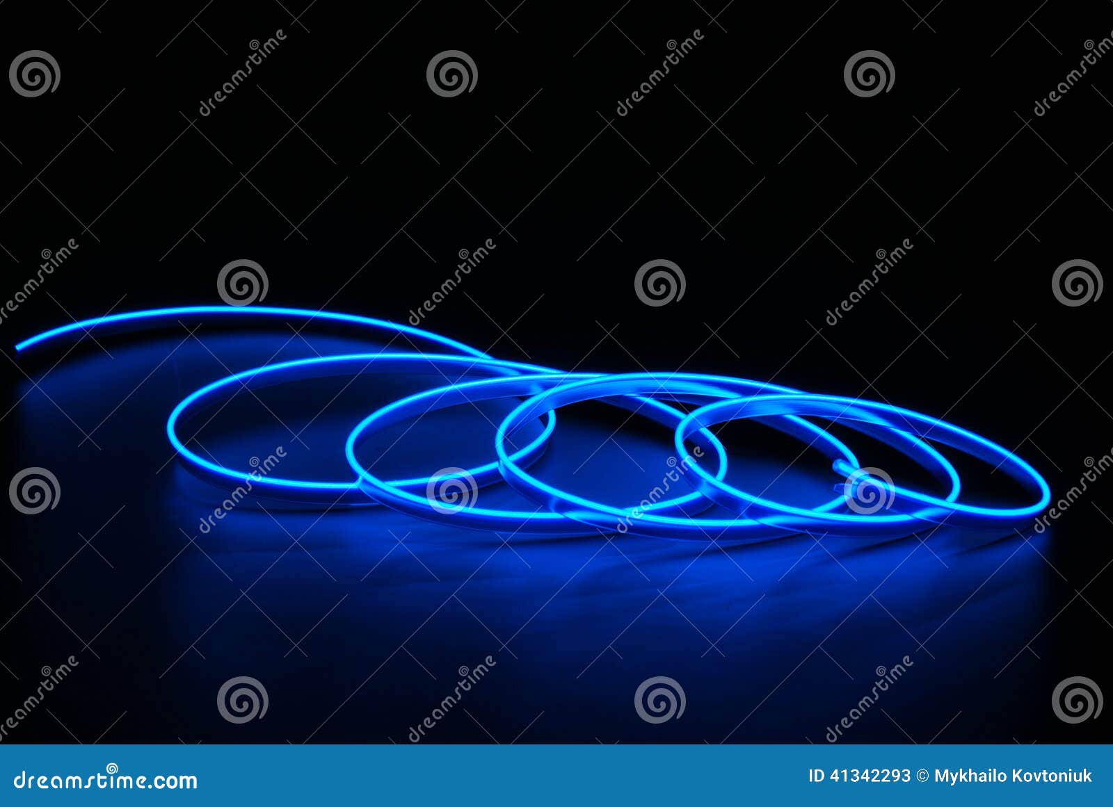 Blue neon stripe stock image. Image of shine, blue, component - 41342293