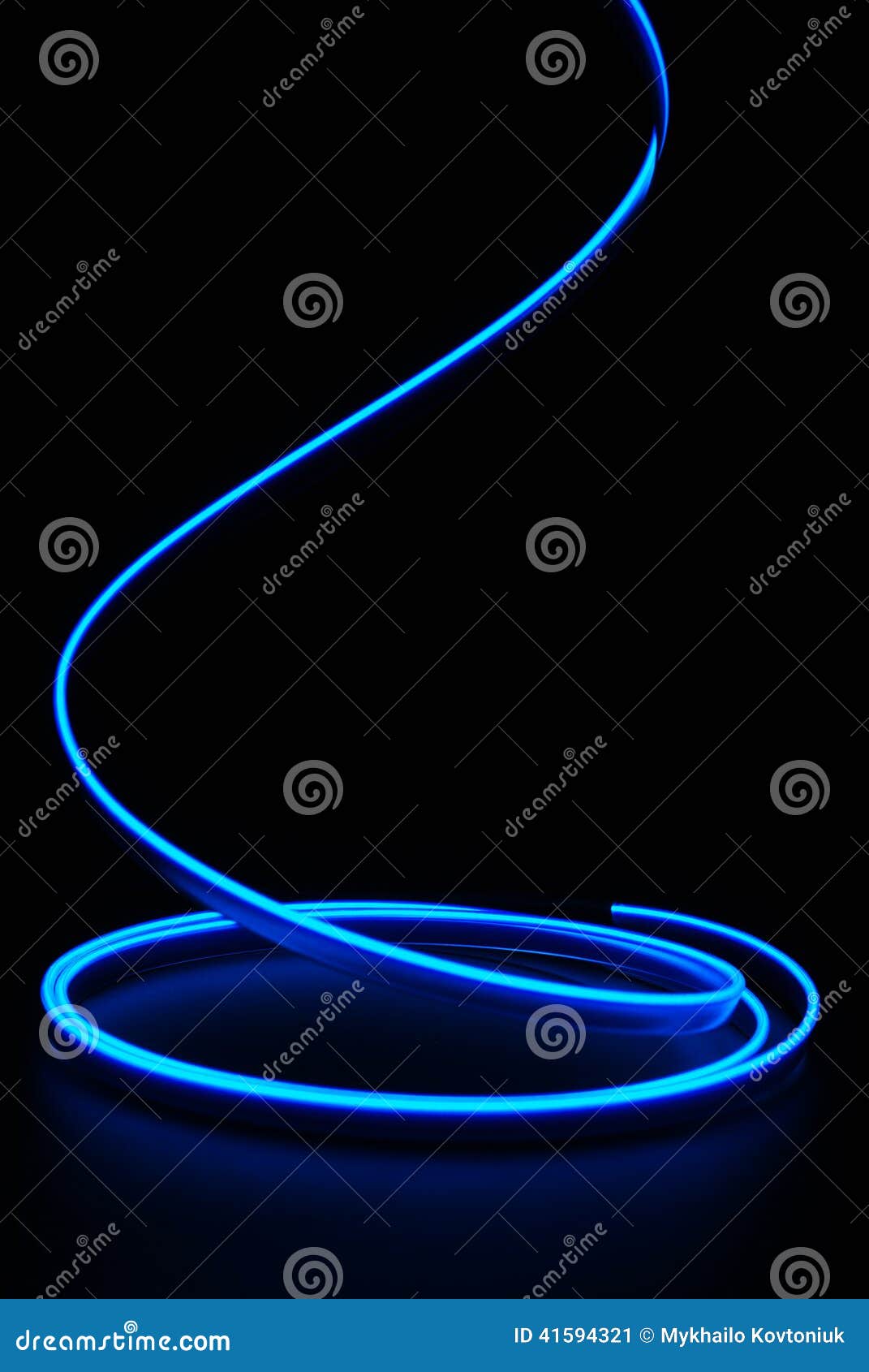 Blue neon stripe stock image. Image of technology, environmental - 41594321