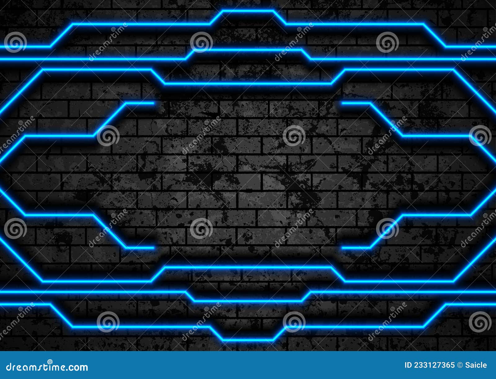 Neon Technology Abstract Background With Light Lines. Space For The ...