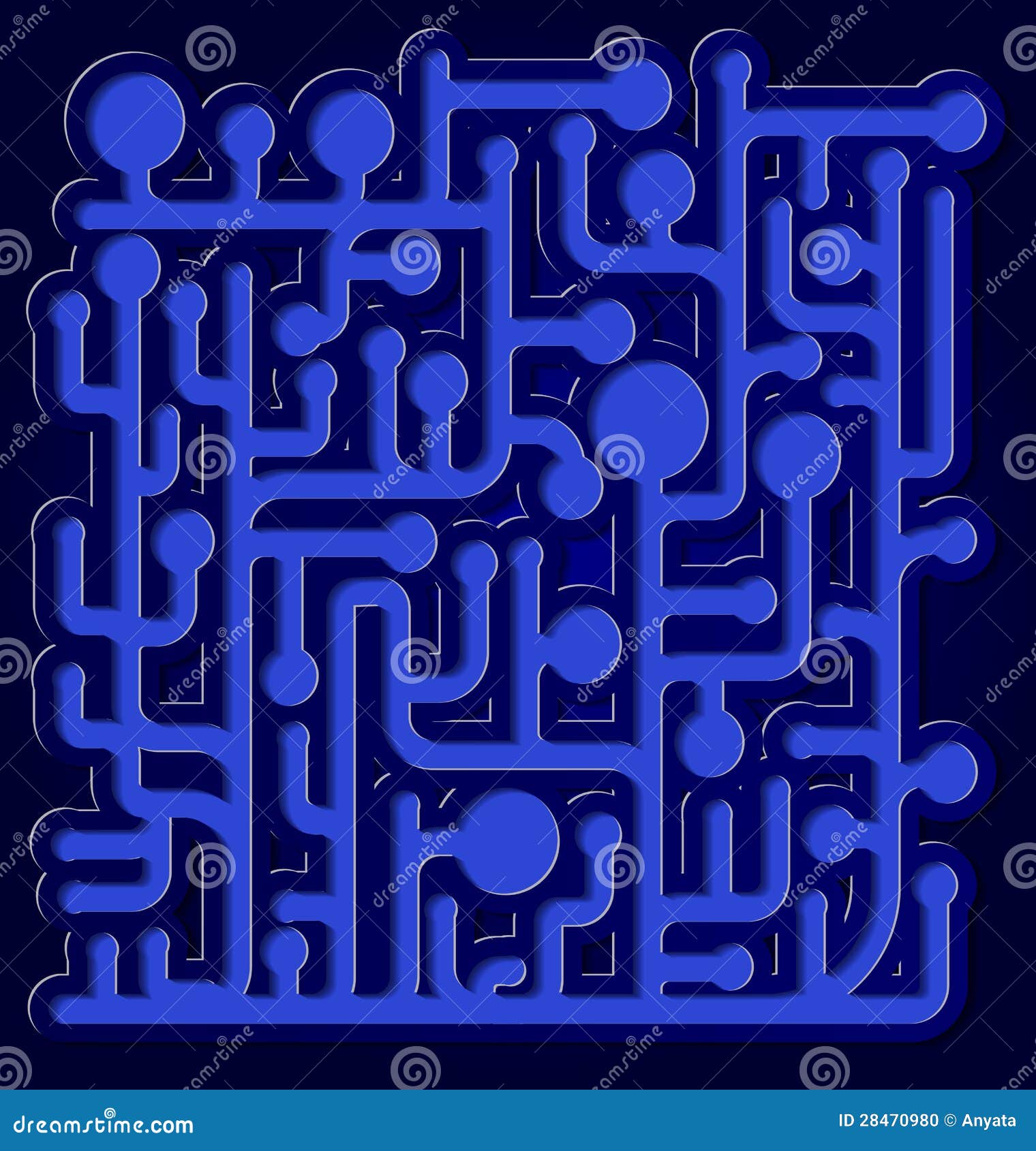 Blue Net Abstract 3d Vector Stock Vector - Illustration of abstract ...