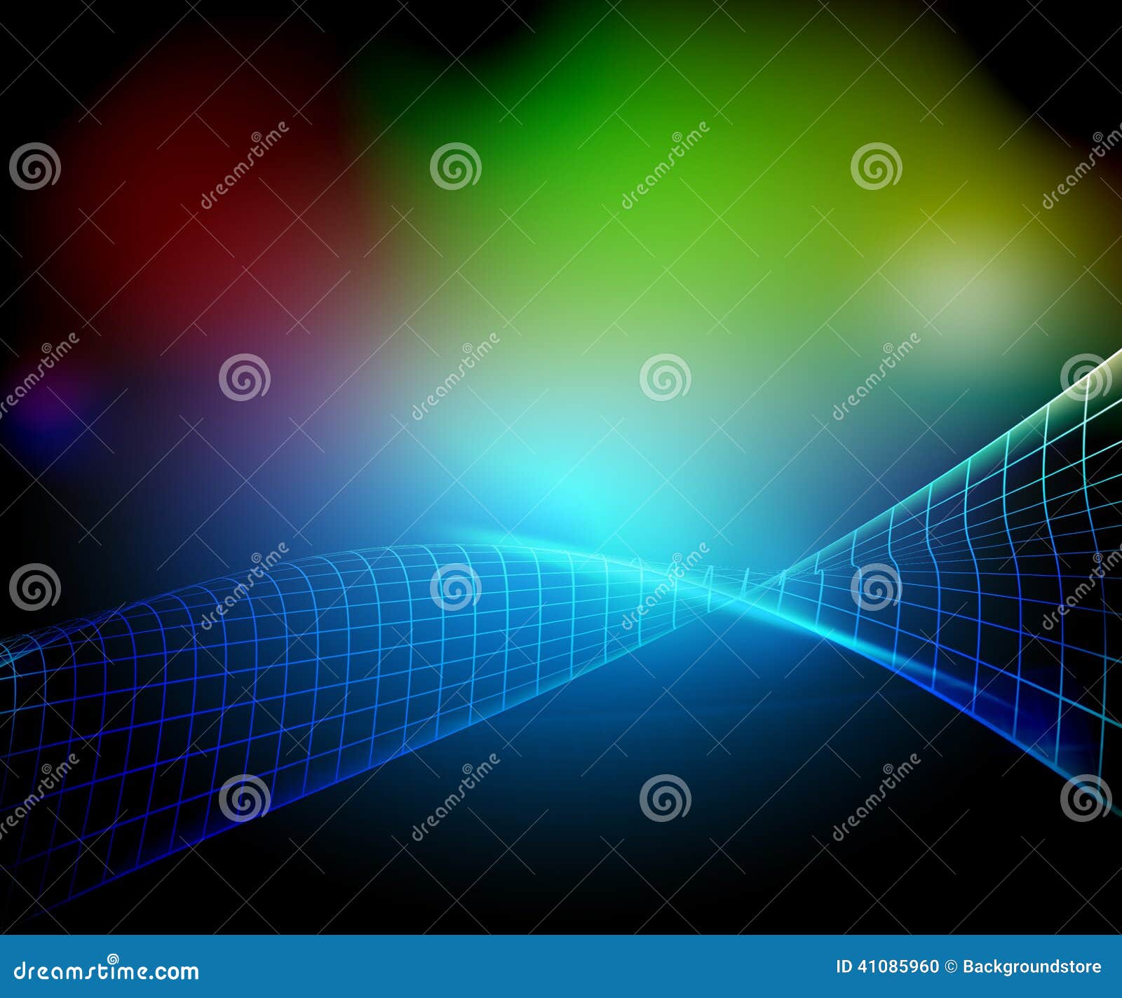 Blue Net Abstract stock illustration. Illustration of futuristic - 41085960