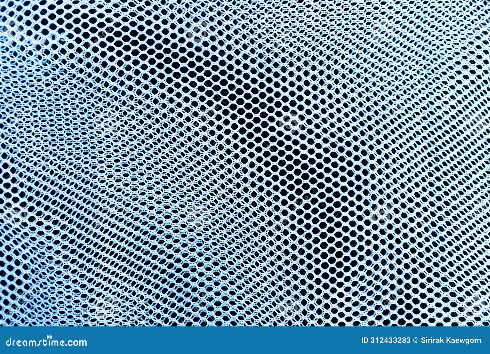 Blue Net on Black Fabric Background Stock Image - Image of netting ...