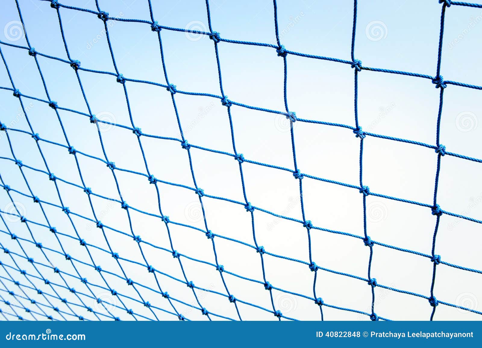 Blue net soccer goal stock photo. Image of abstract, shoot - 40822848