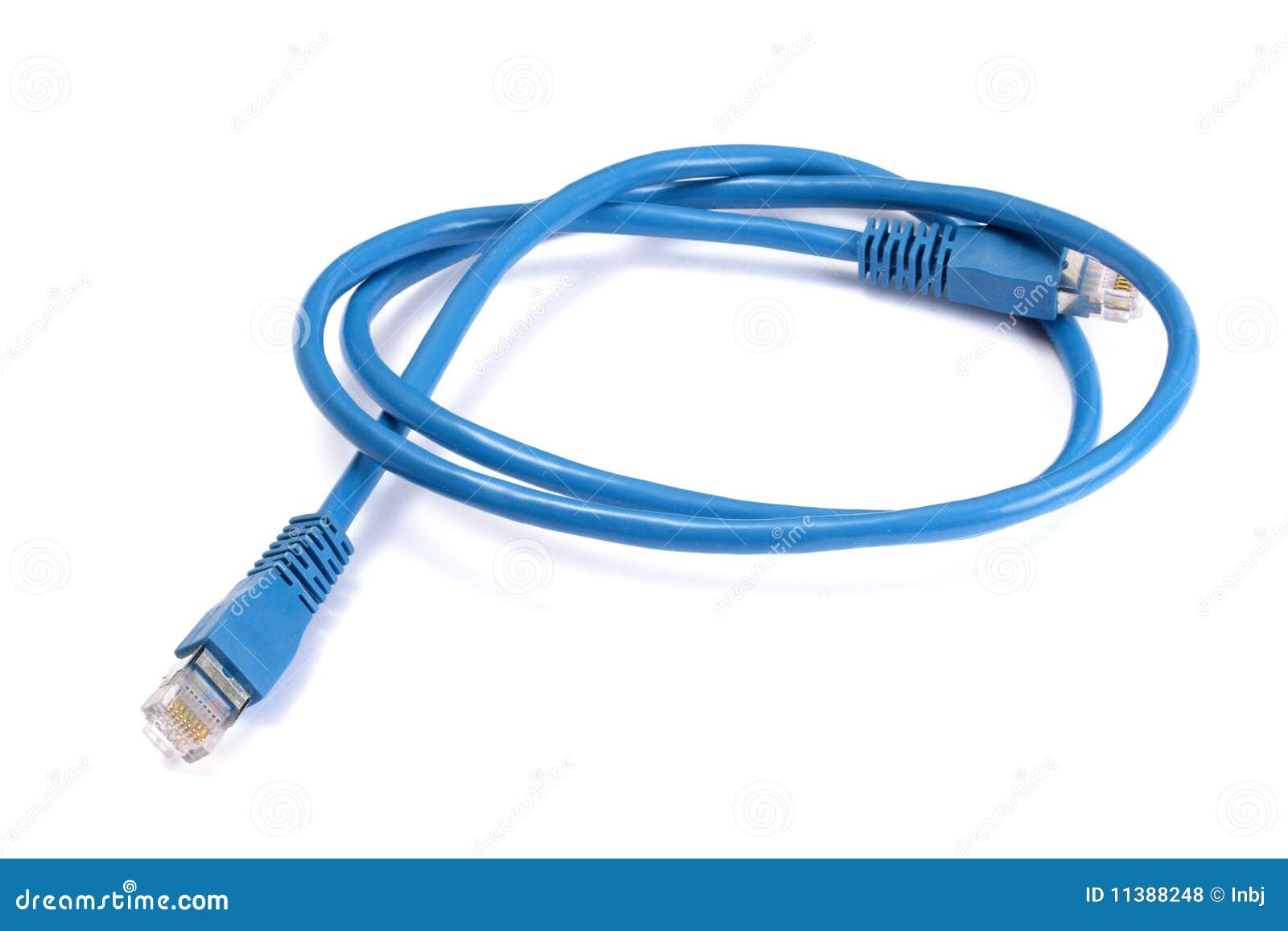 Blue network cable stock photo. Image of macro, data - 11388248