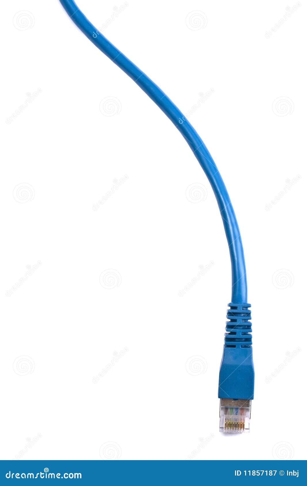 Blue network cable stock image. Image of equipment, rj45 - 11857187