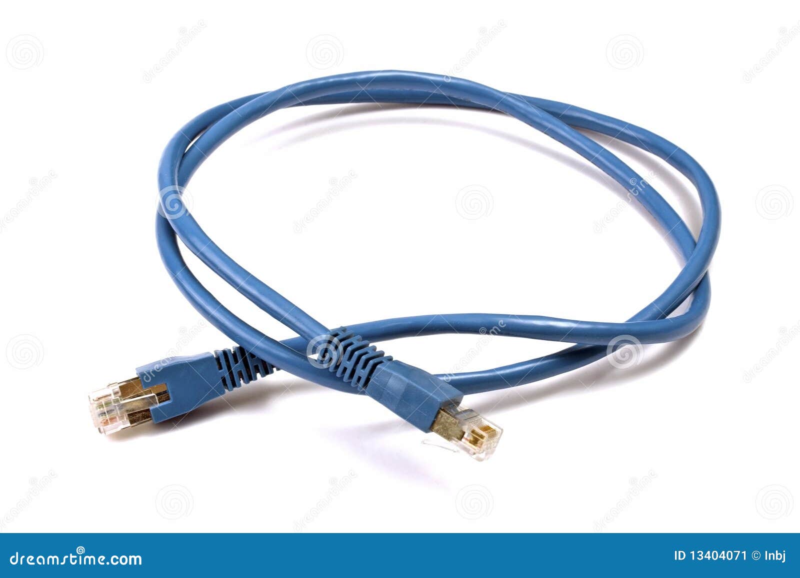 Blue network cable stock image. Image of technology, cable - 13404071