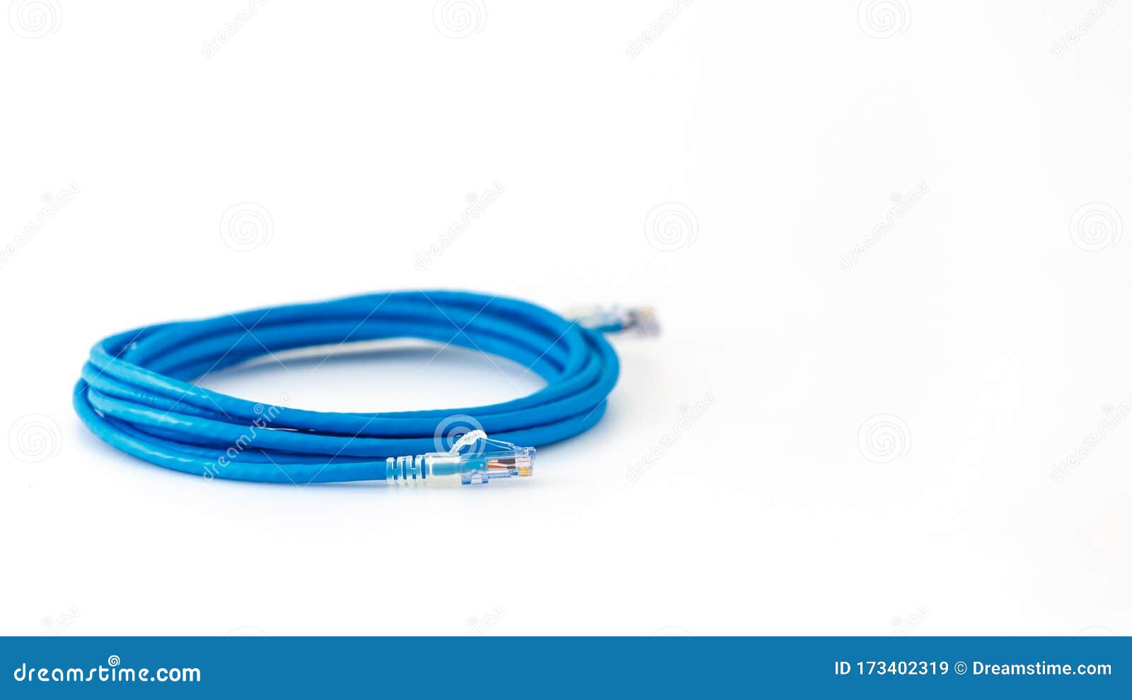Blue Network Internet Cable Stock Image - Image of blue, connector ...