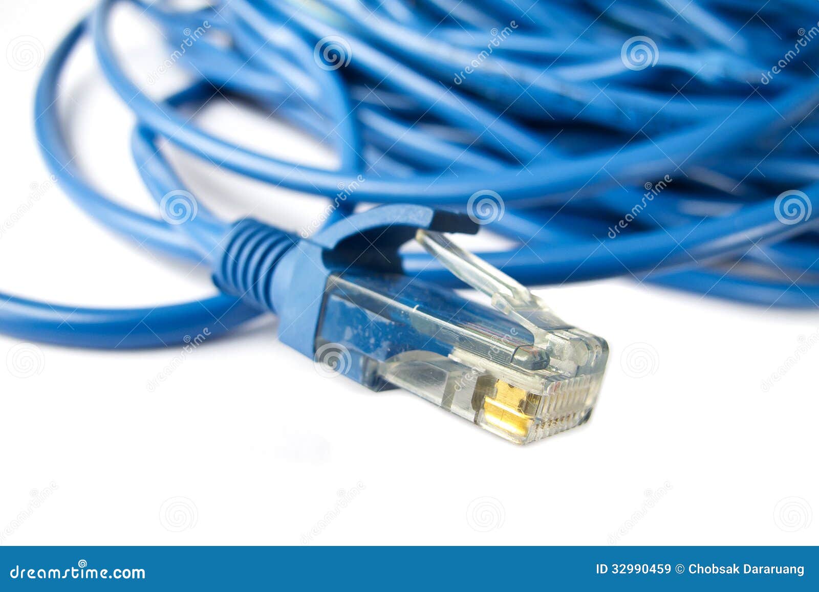 Blue network LAN cable stock image. Image of bandwidth - 32990459