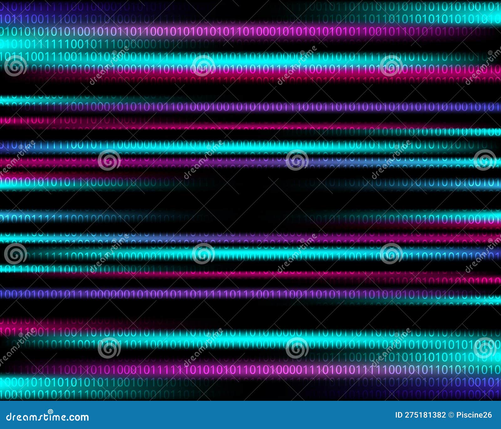Blue Network Light Code and Data Security Abstract Technology Stock ...