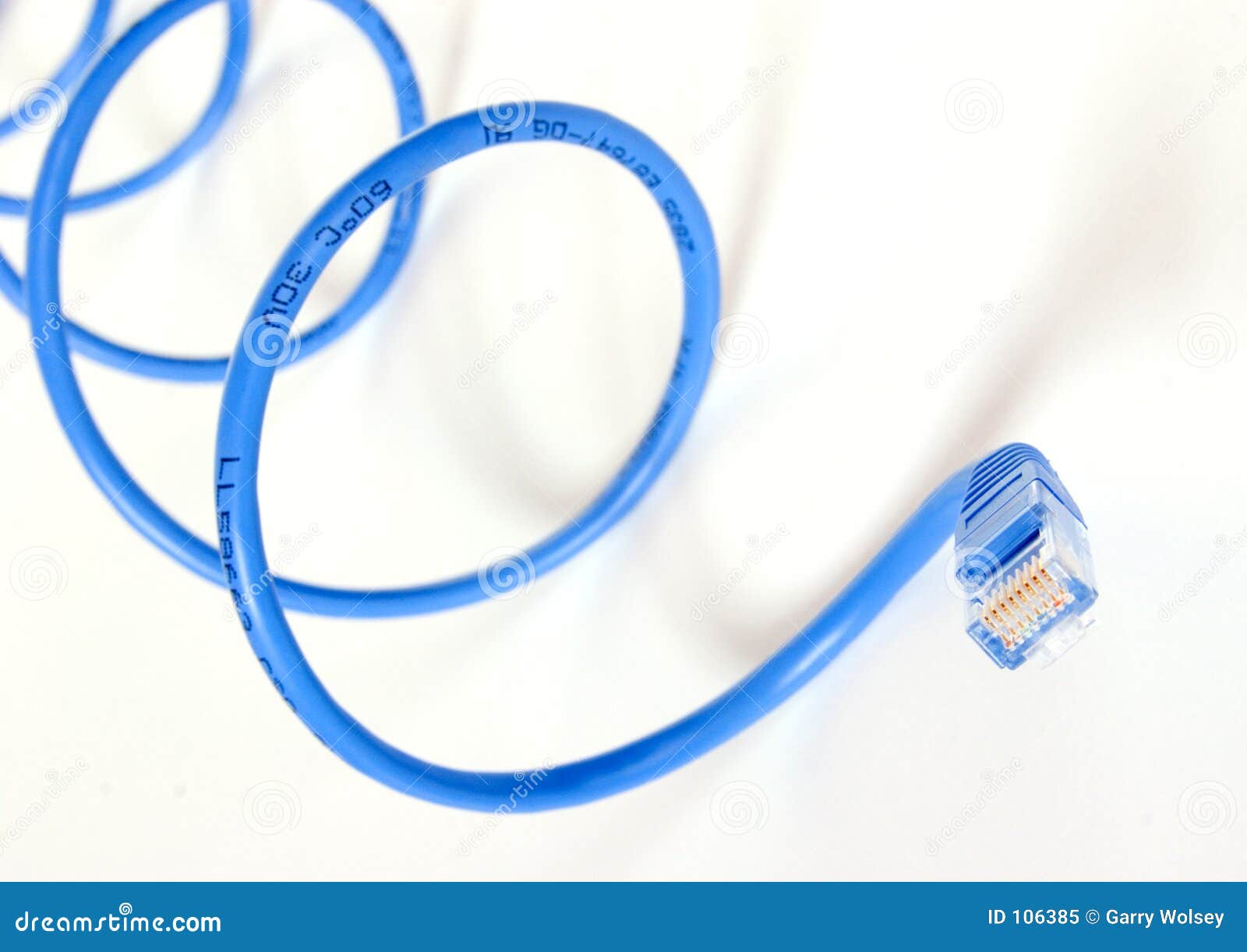 Blue Network Snake stock image. Image of connection, plug - 106385