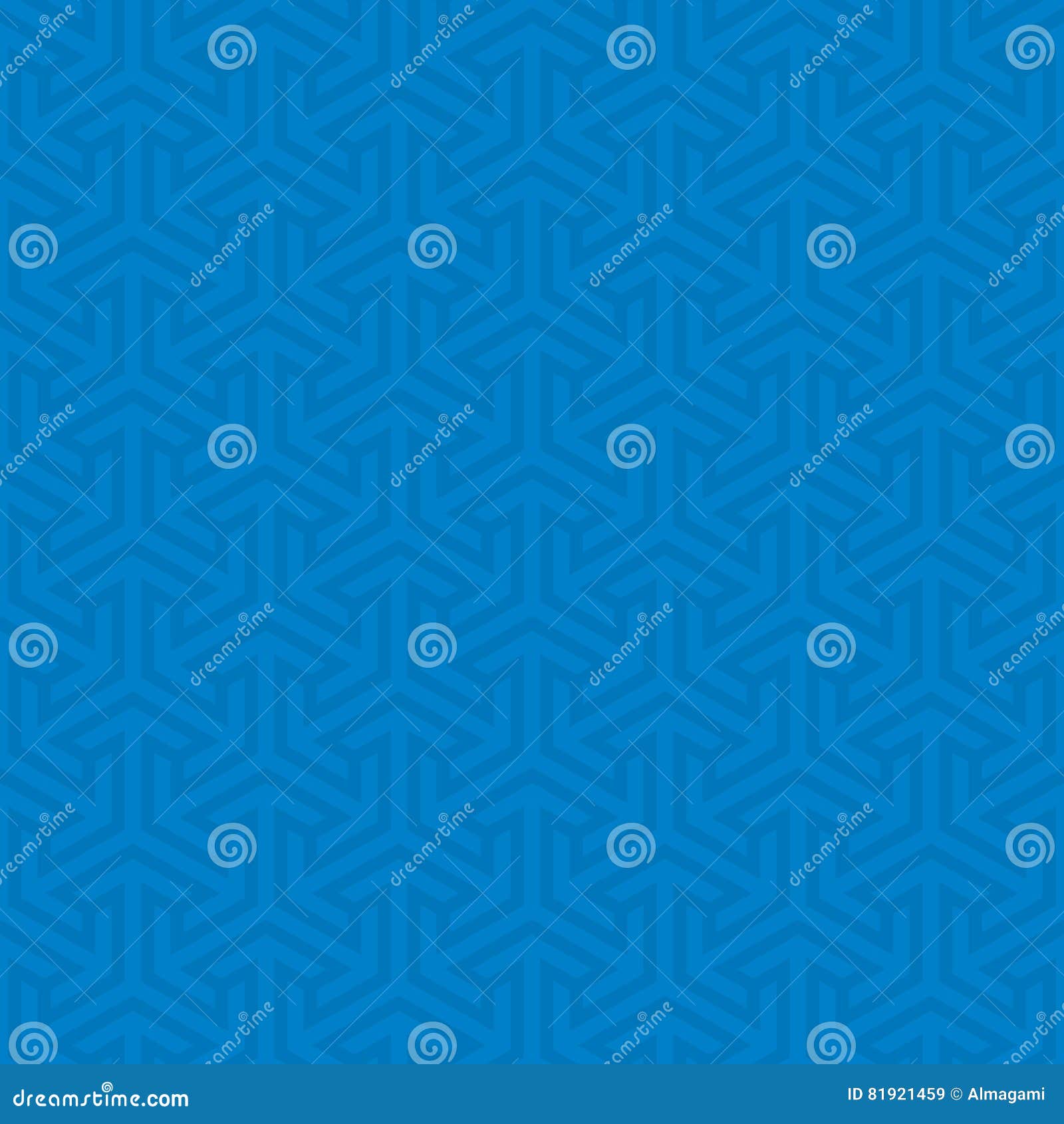 Blue Neutral Seamless Pattern for Modern Design in Flat Style. Stock ...