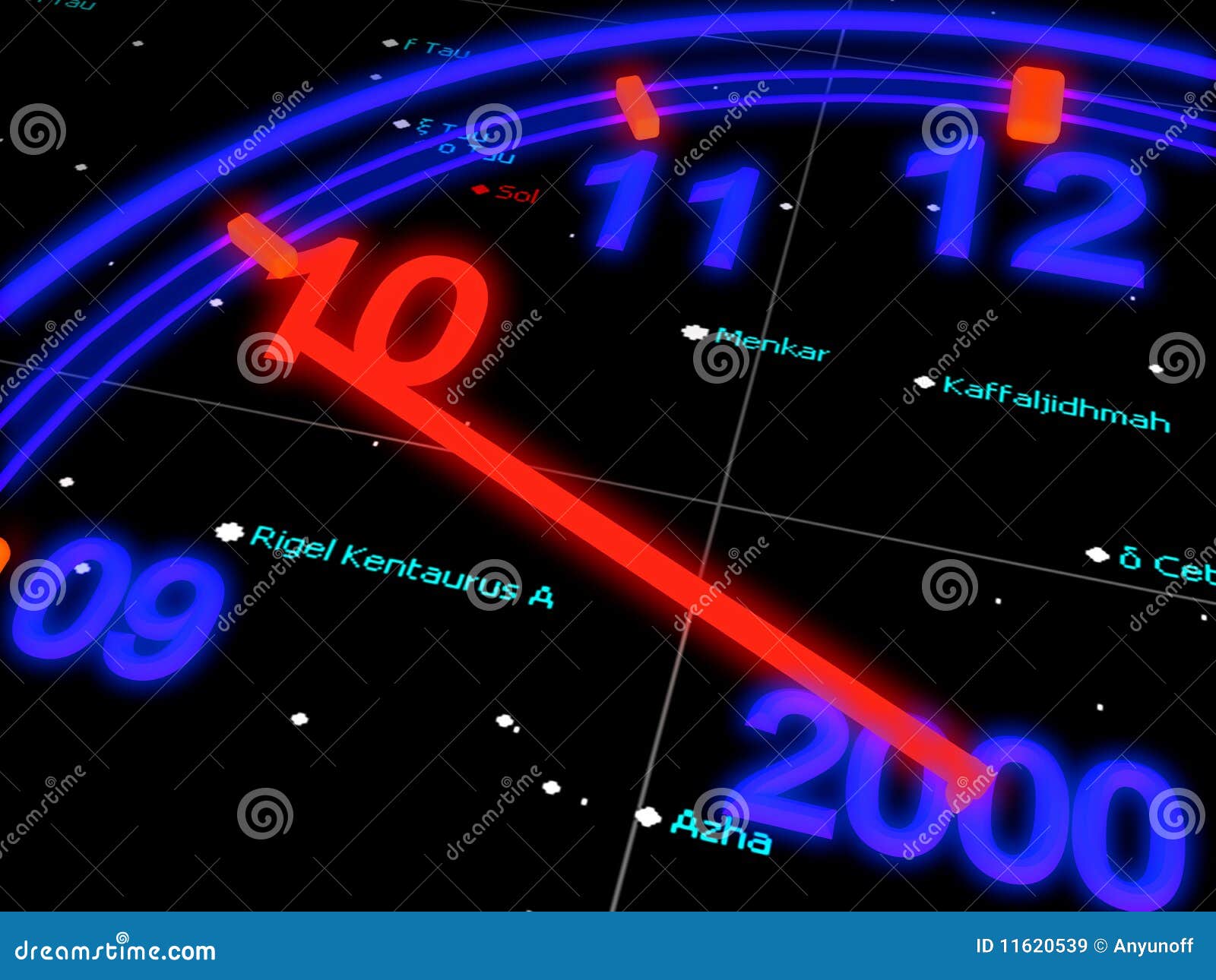 Blue New Years Space Speedometer Stock Illustration - Illustration of ...