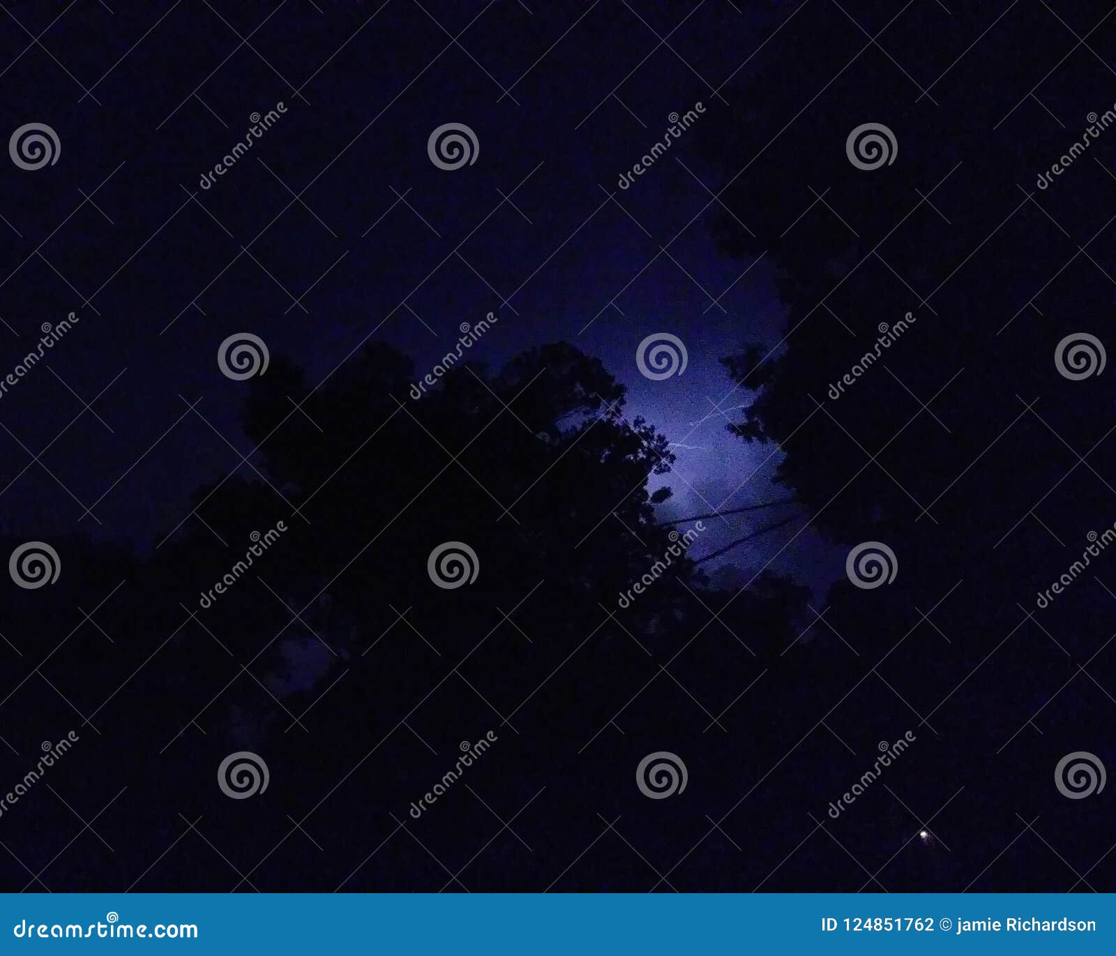 Blue night 2 stock photo. Image of blue, storm, lightning - 124851762