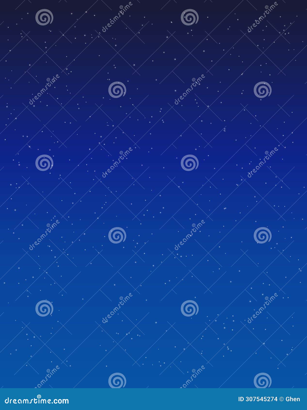 A Blue Night Sky with Stars Vertical Simple Background. Stock Vector ...