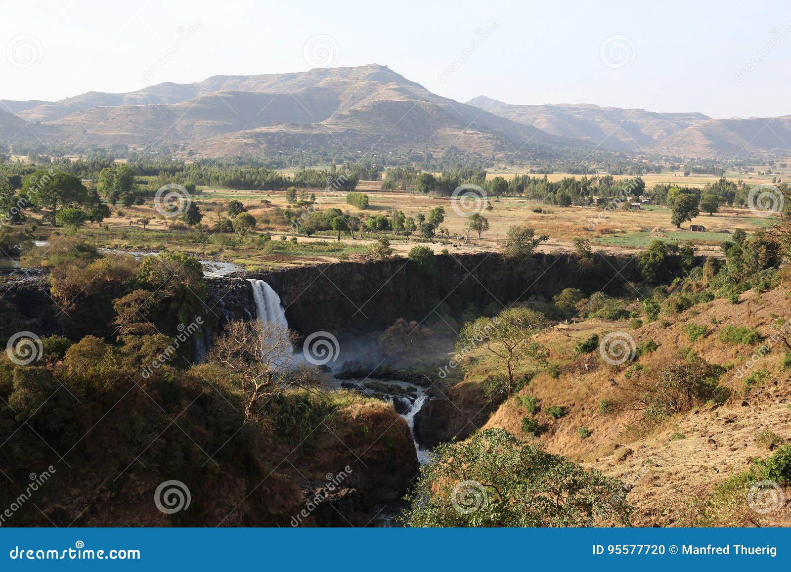 Blue Nil fall in Ethiopia stock photo. Image of attraction - 95577720