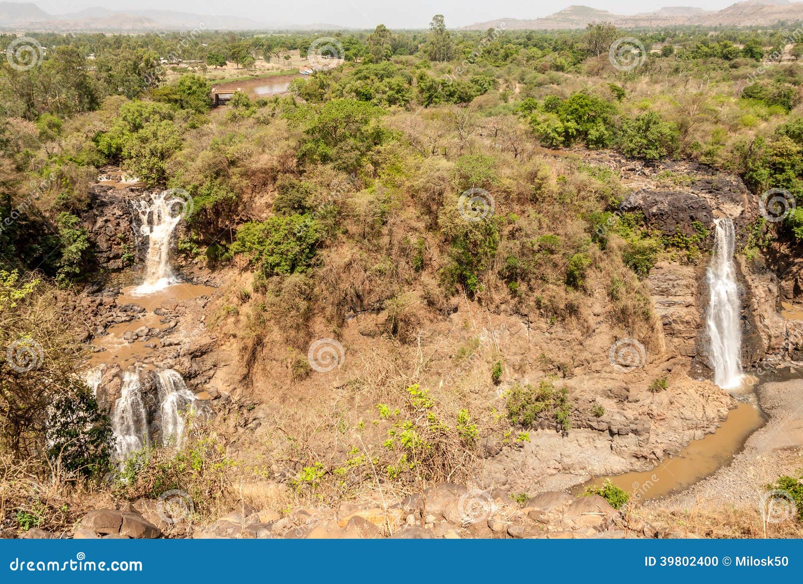 Blue Nile Falls stock photo. Image of nature, waterfall - 39802400
