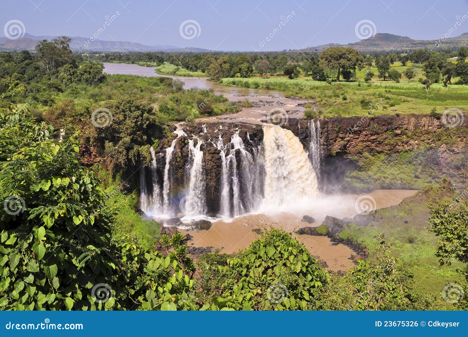 Blue Nile Falls (Tis Issat) Stock Photo - Image of water, ethiopia ...