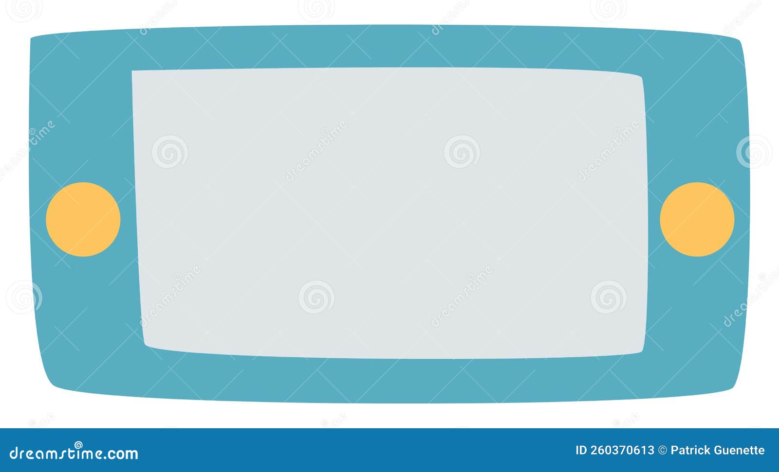 Blue nintendo, icon stock vector. Illustration of object - 260370613