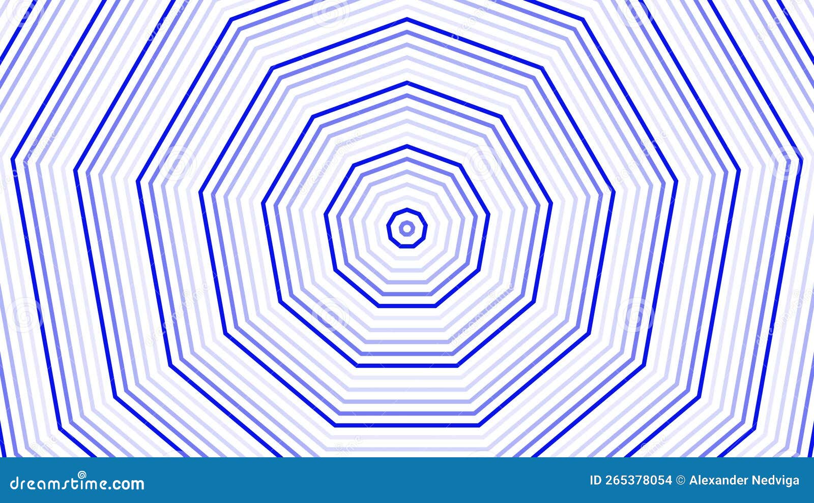 Blue Nonagon Star Simple Flat Geometric on White Background Loop ...