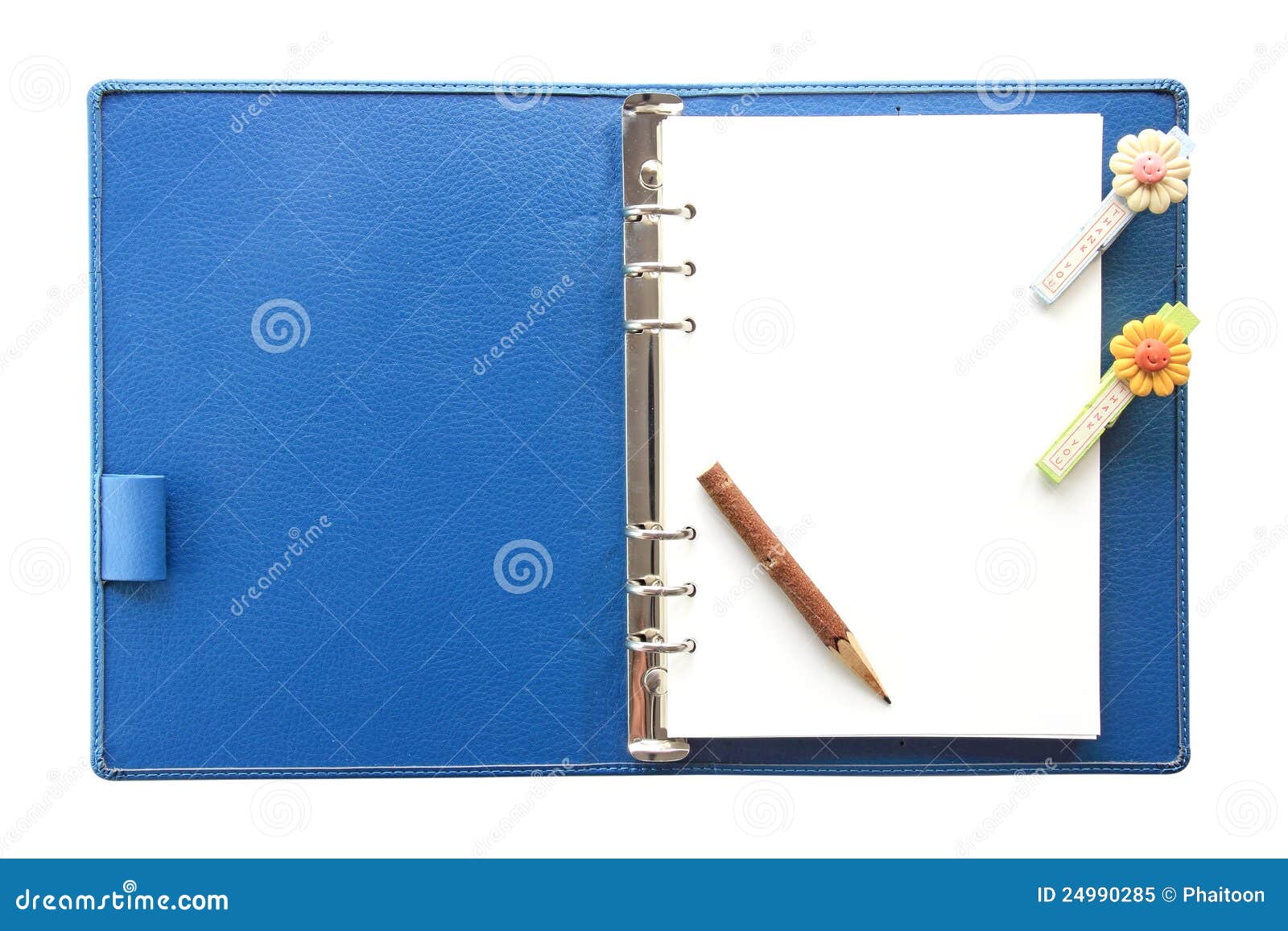 Blue Notebook stock image. Image of message, list, book - 24990285