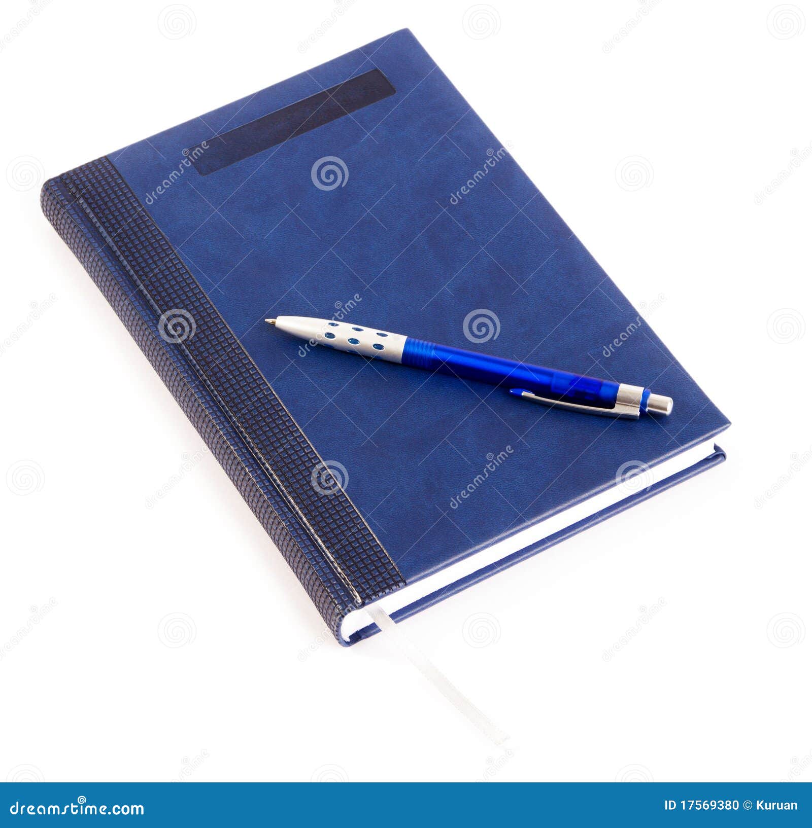 Blue notebook and blue pen stock photo. Image of blank - 17569380