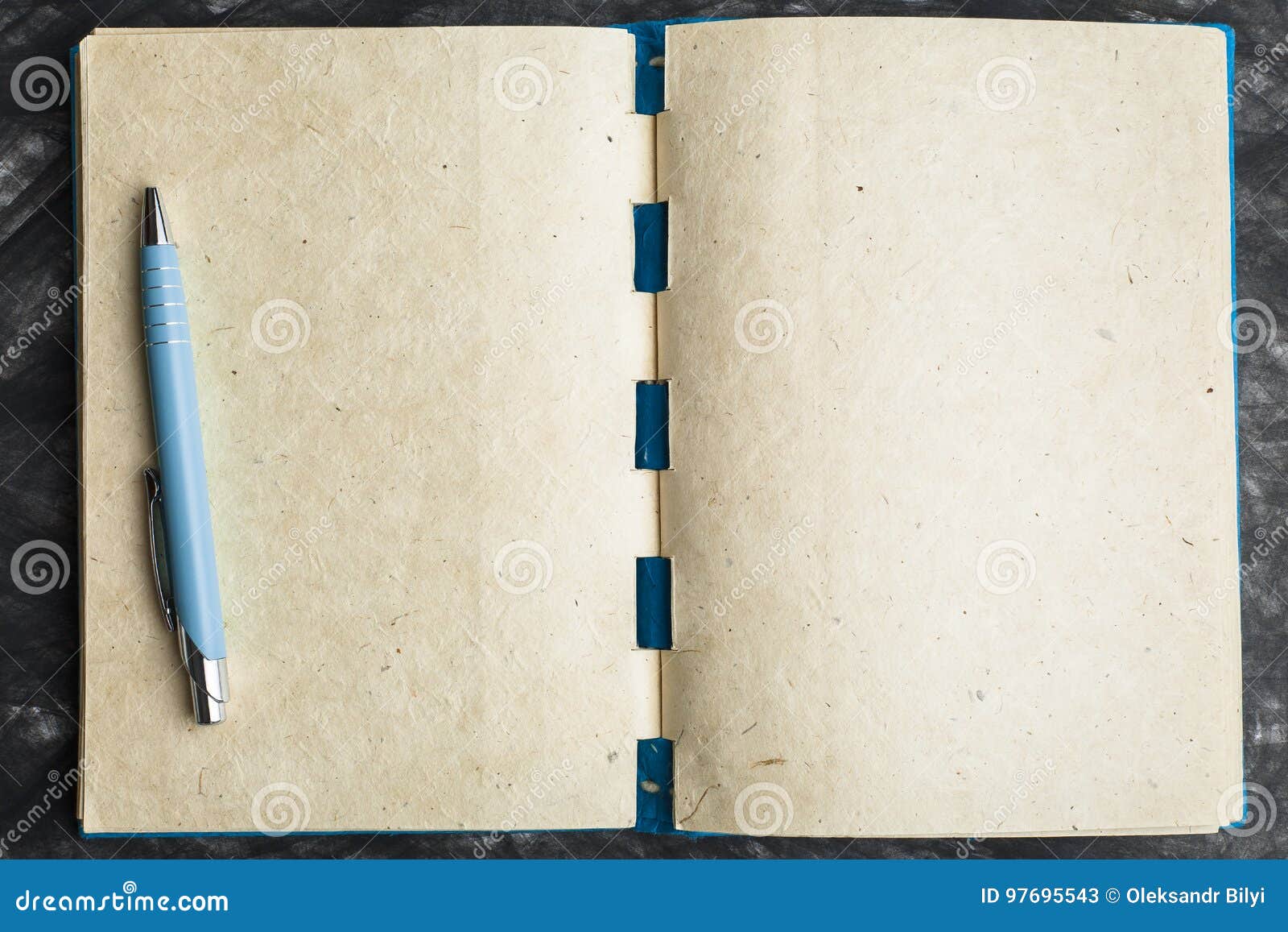Notebook Paper with the Texture, and Pen Stock Image - Image of ...