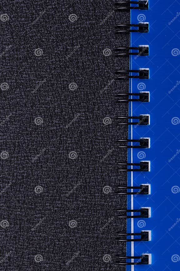 Blue notepad on a spiral stock photo. Image of notebook - 96918862