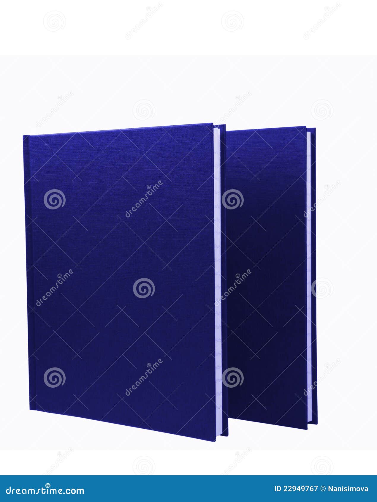 Blue notepads isolated stock image. Image of paper, diary - 22949767