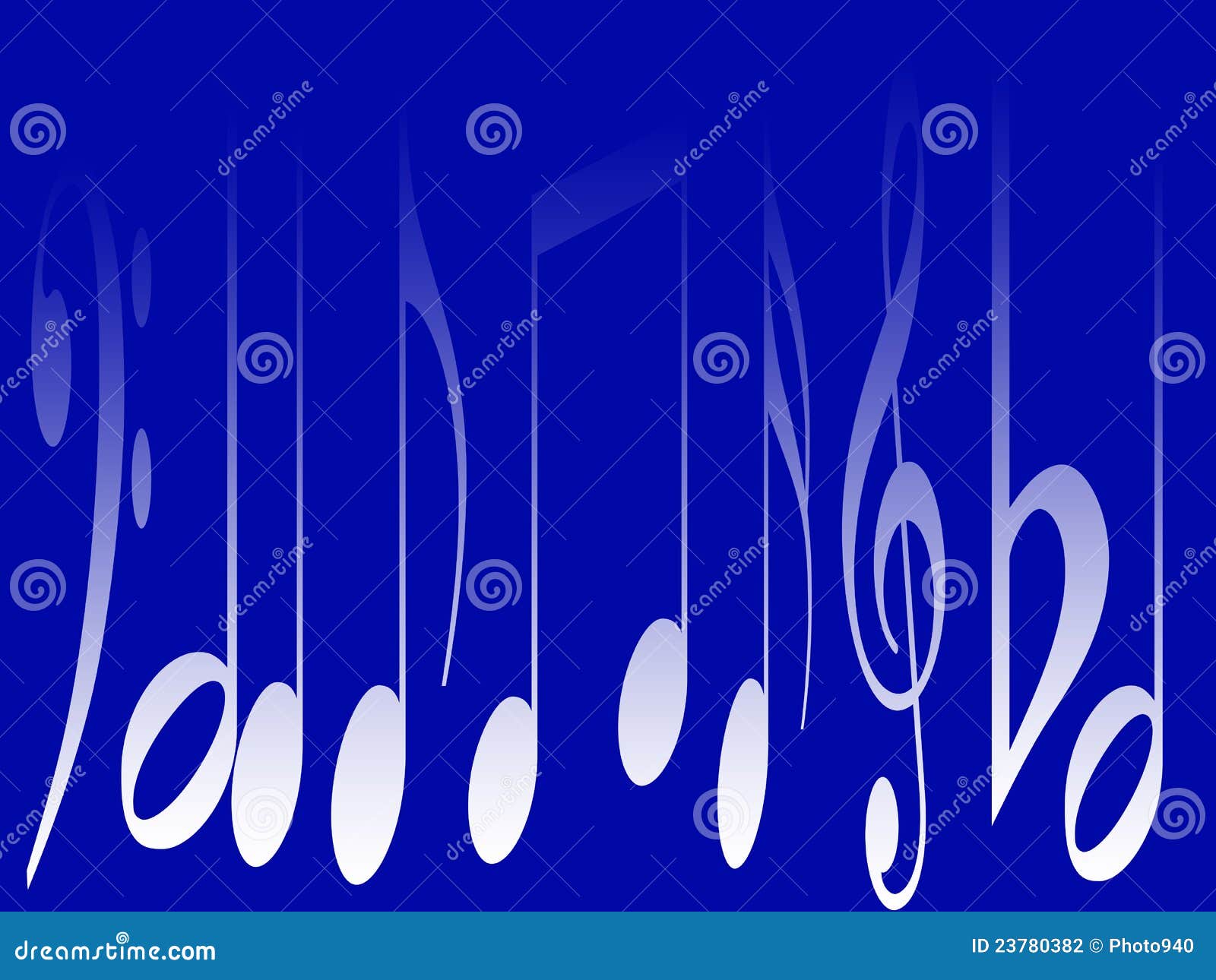Blue notes stock illustration. Illustration of bright - 23780382