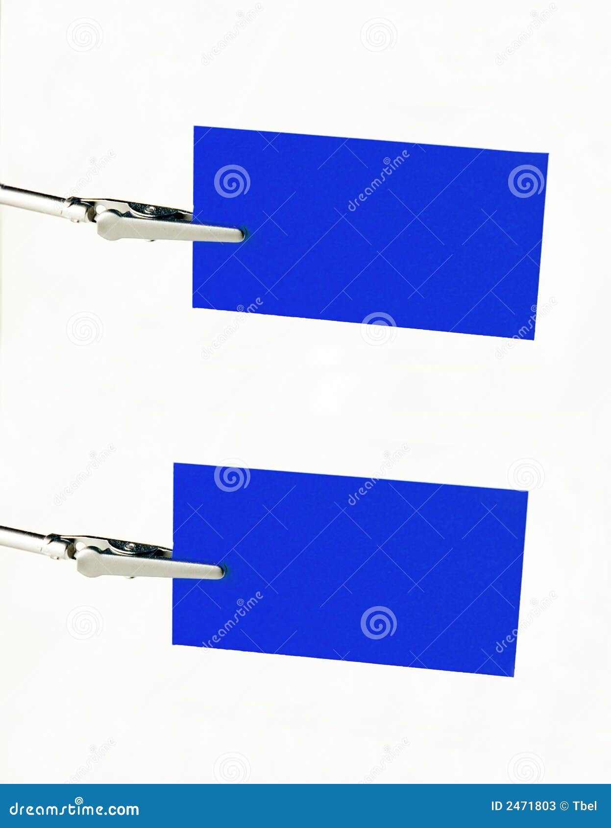 Blue notice-card on clip stock image. Image of clip, notes - 2471803