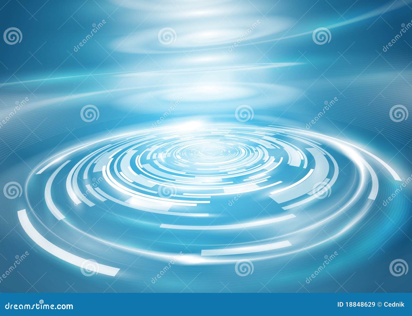 Blue nuclear core heating stock vector. Illustration of metal - 18848629