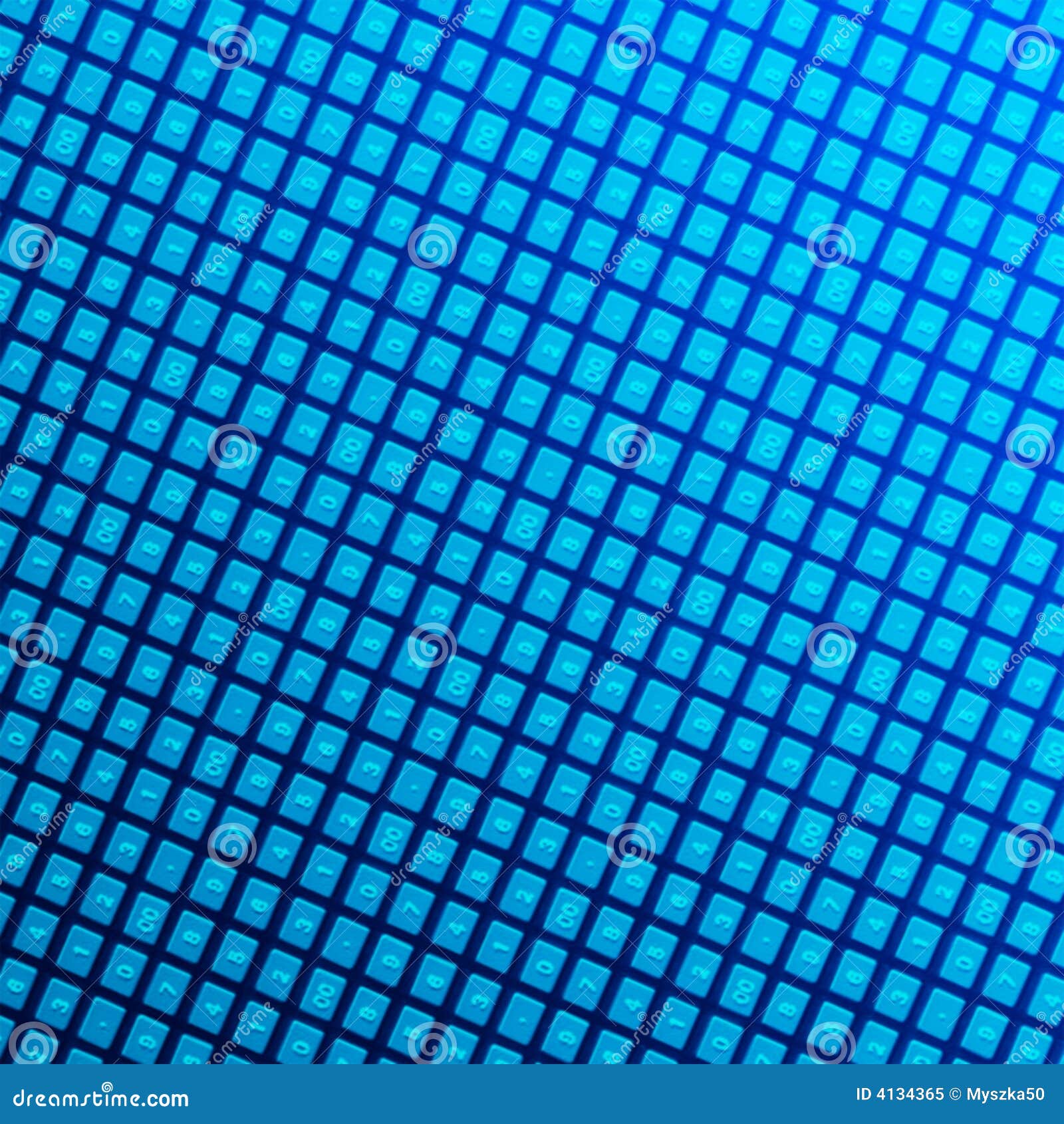 Blue Numbers Picture. Image: 4134365