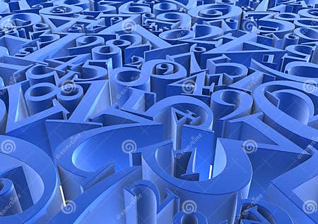 Blue numbers background stock illustration. Illustration of background ...