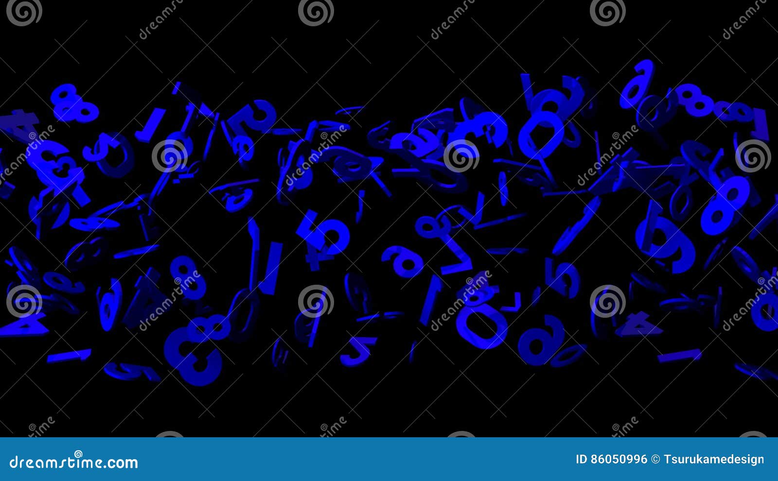 Blue Numbers on Black Background Stock Footage - Video of economy, data ...