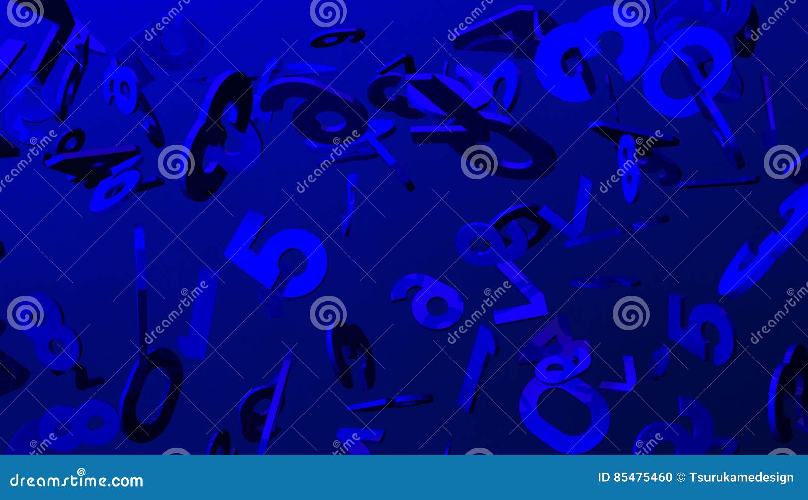 Blue Numbers on Blue Background Stock Footage - Video of business ...