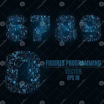 The Blue Numbers of the Symbols and the Programming Elements. Numbers 6 ...