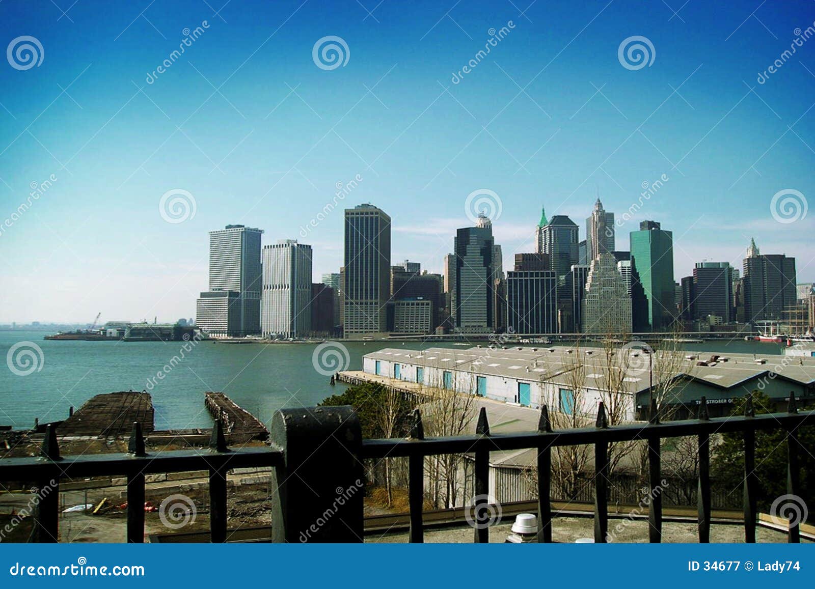 Blue NY stock image. Image of modern, manhattan, city, york - 34677