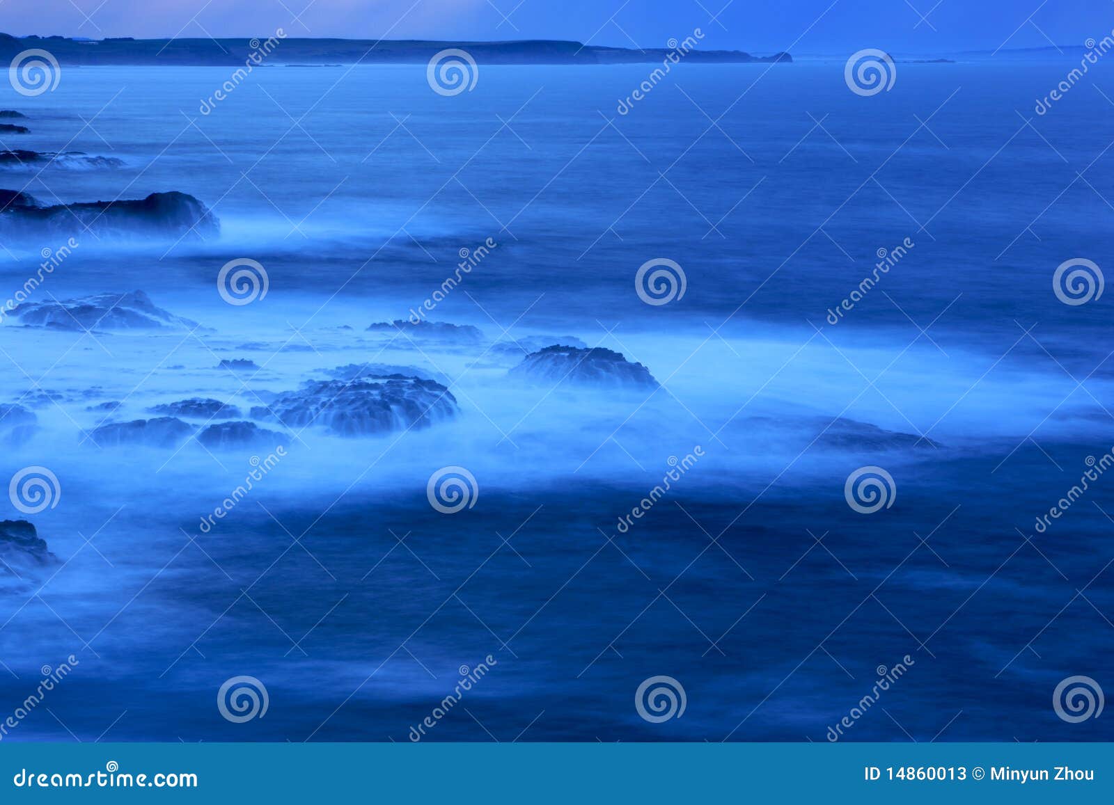 Blue Ocean stock image. Image of landscape, coast, horizon - 14860013
