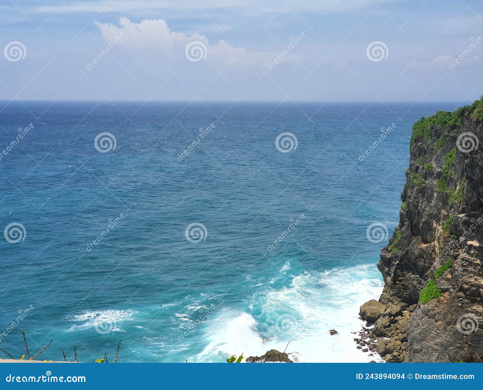 BLUE Ocean Bali stock photo. Image of island, cape, beach - 243894094