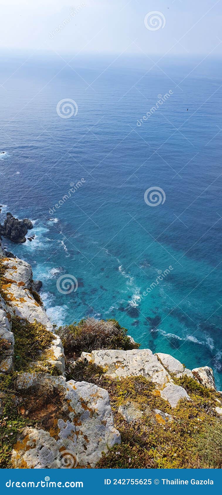 Blue Ocean on Cape of Good Hope Stock Image - Image of rock, tower ...
