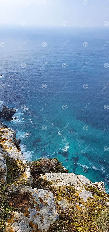 Blue Ocean on Cape of Good Hope Stock Image - Image of rock, tower ...